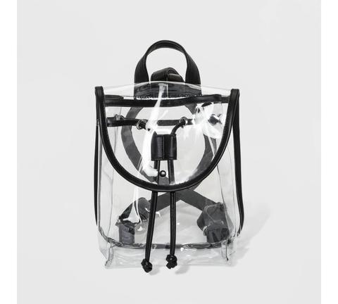 Mini Flap Backpack - Wild Fable™ Clear from Target on 21 Buttons